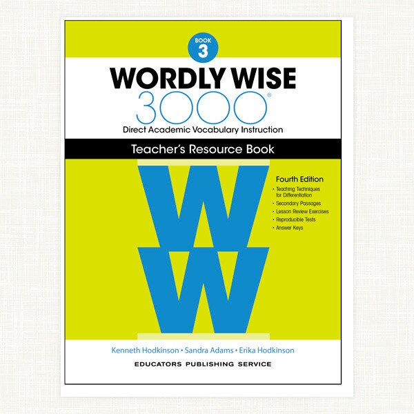 Wordly Wise 3000 Teacher's Resource Book, 4th Edition, Grade 3