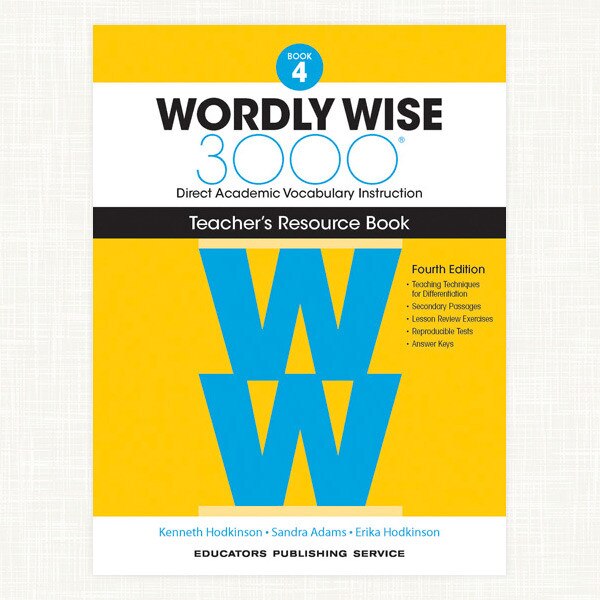 Wordly Wise 3000 Teacher's Resource Book, 4th Edition, Grade 4
