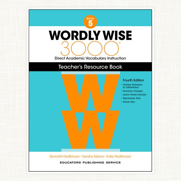 Wordly Wise 3000 Teacher's Resource Book, 4th Edition, Grade 5