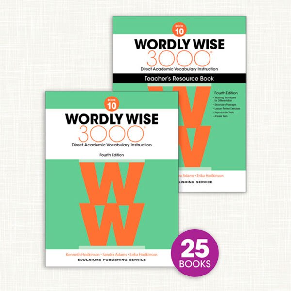 Wordly Wise 3000 Vocabulary Classroom Set with 25 Books, 4th Edition, Grade 10
