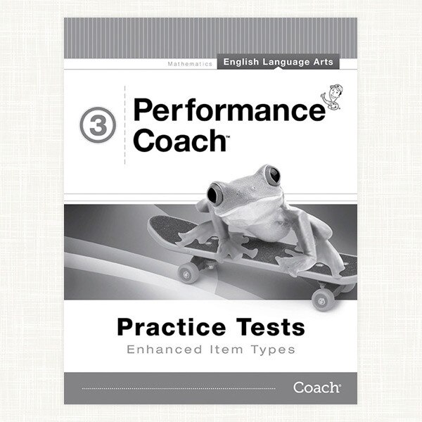 Coach Practice Tests, Enhanced-Item Types, ELA, Grade 3