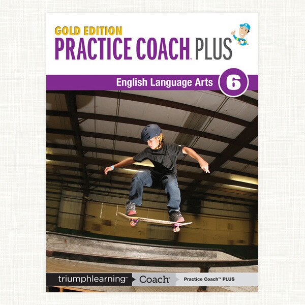 Practice Coach Plus, Gold Edition, ELA, Grade 6